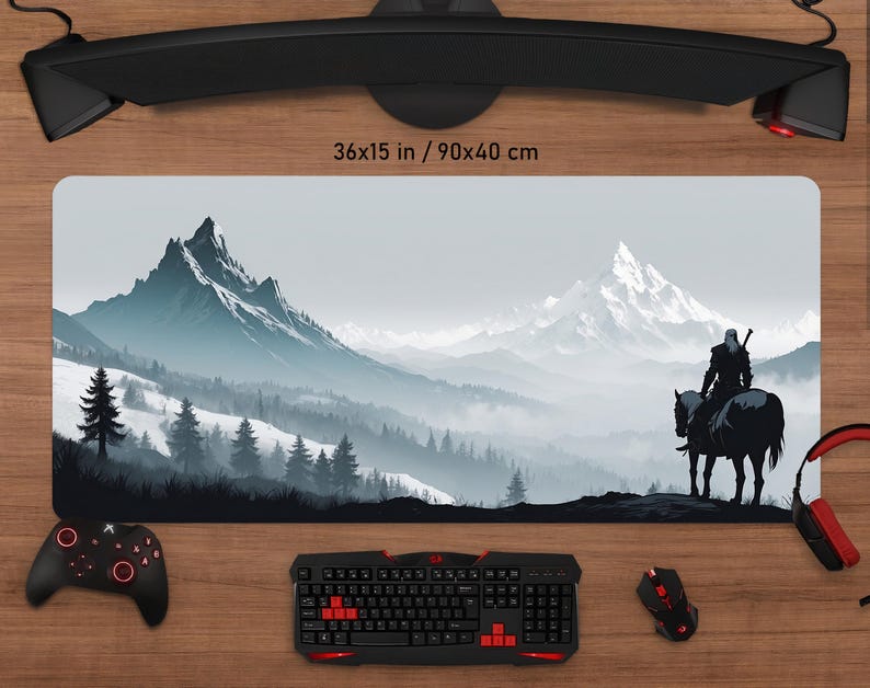 The Witcher 3 Wild Hunt Mouse Pad • Personalized Printing • Gaming ...
