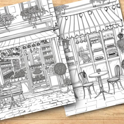 15 Store Coloring Pages — Coloring Book for Adults and Children ...