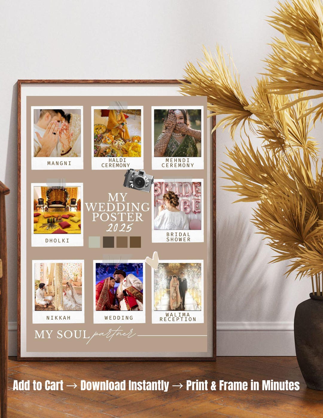 Personalised Wedding Matchbox Poster | Vintage Romantic Memory Gift for ...