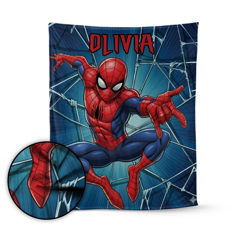 Personalized Family Spider Blanket , Spider Hero Quilt Gift , Spider ...