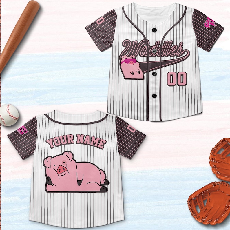 Custom Disney Gravity Falls Waddles Pink, Custom Kids Youth Adult ...