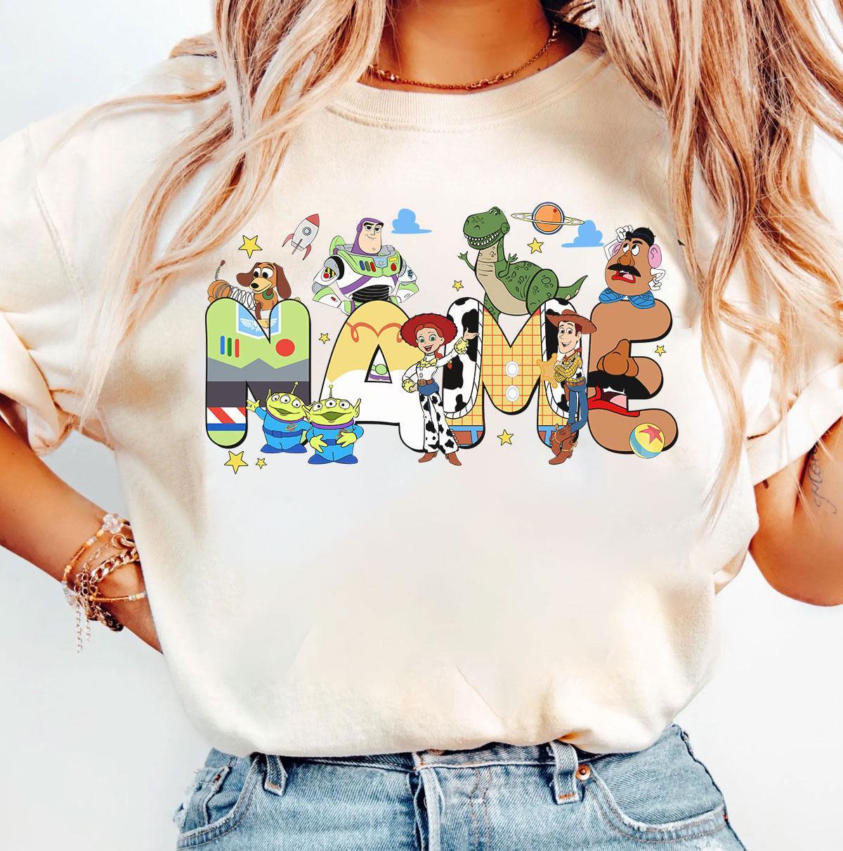 Custom Name Kids Toddler Toy Story T-shirt, Personalized Buzz Woody ...