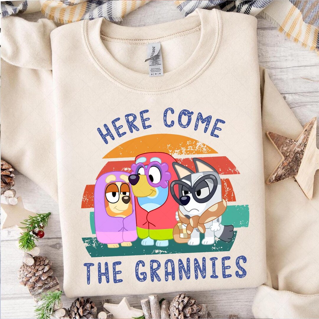 Blue Here Come the Grannies PNG, Blue Dad Png, Blue Father's Day Gift ...