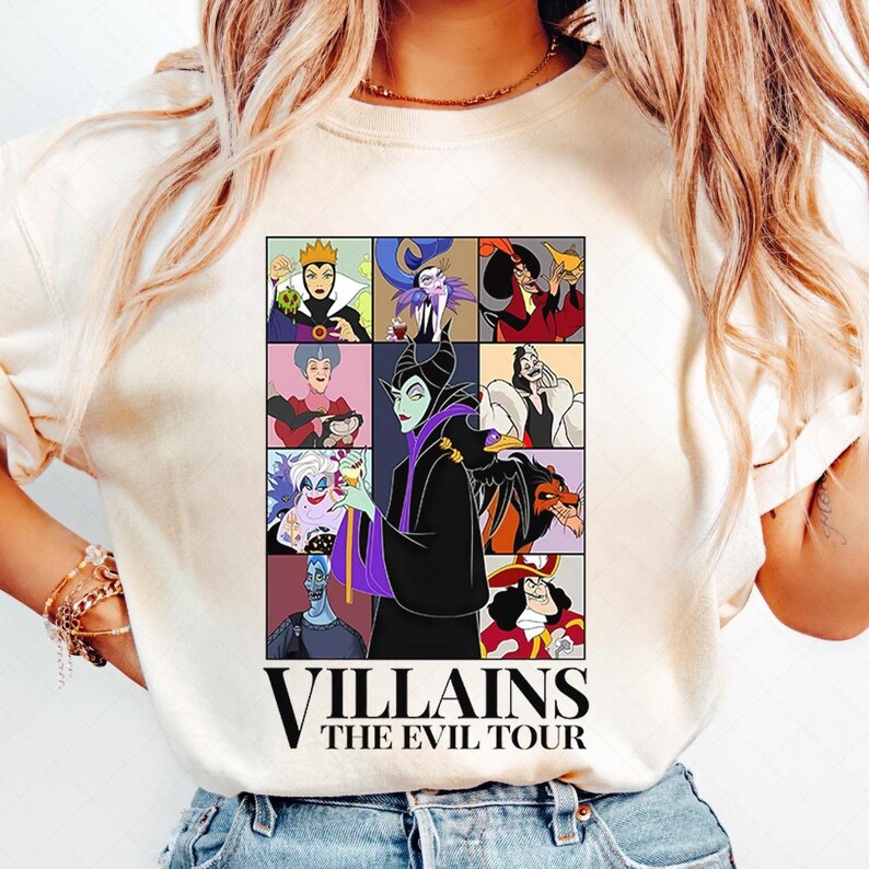 Vintage Villains Evil Tour Png, Retro Villains Characters Concert Music ...
