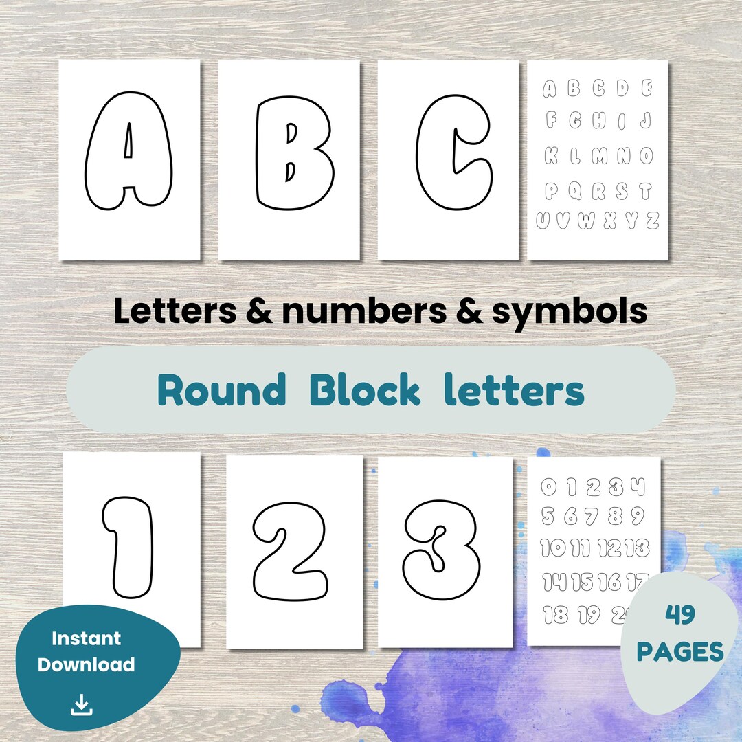 Large Printable Letters for Banners, Uppercase and Lowercase Alphabet ...