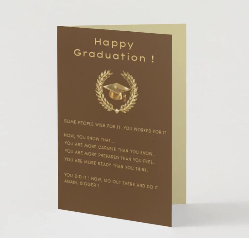 Printable Graduation Card Bundle – Customizable Congratulatory Messages ...