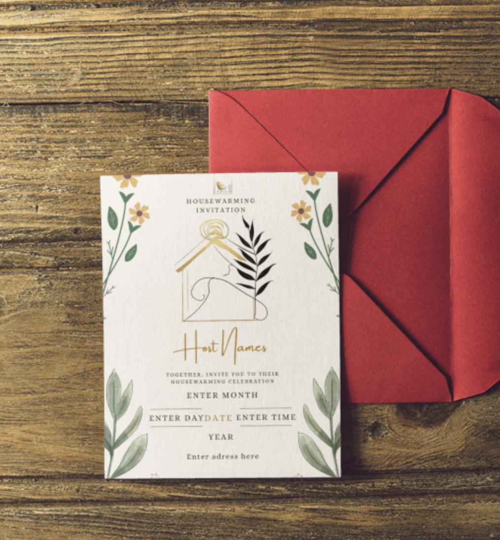 Digital Printable Housewarming Party Invites Bundle of 7 Self-editable ...