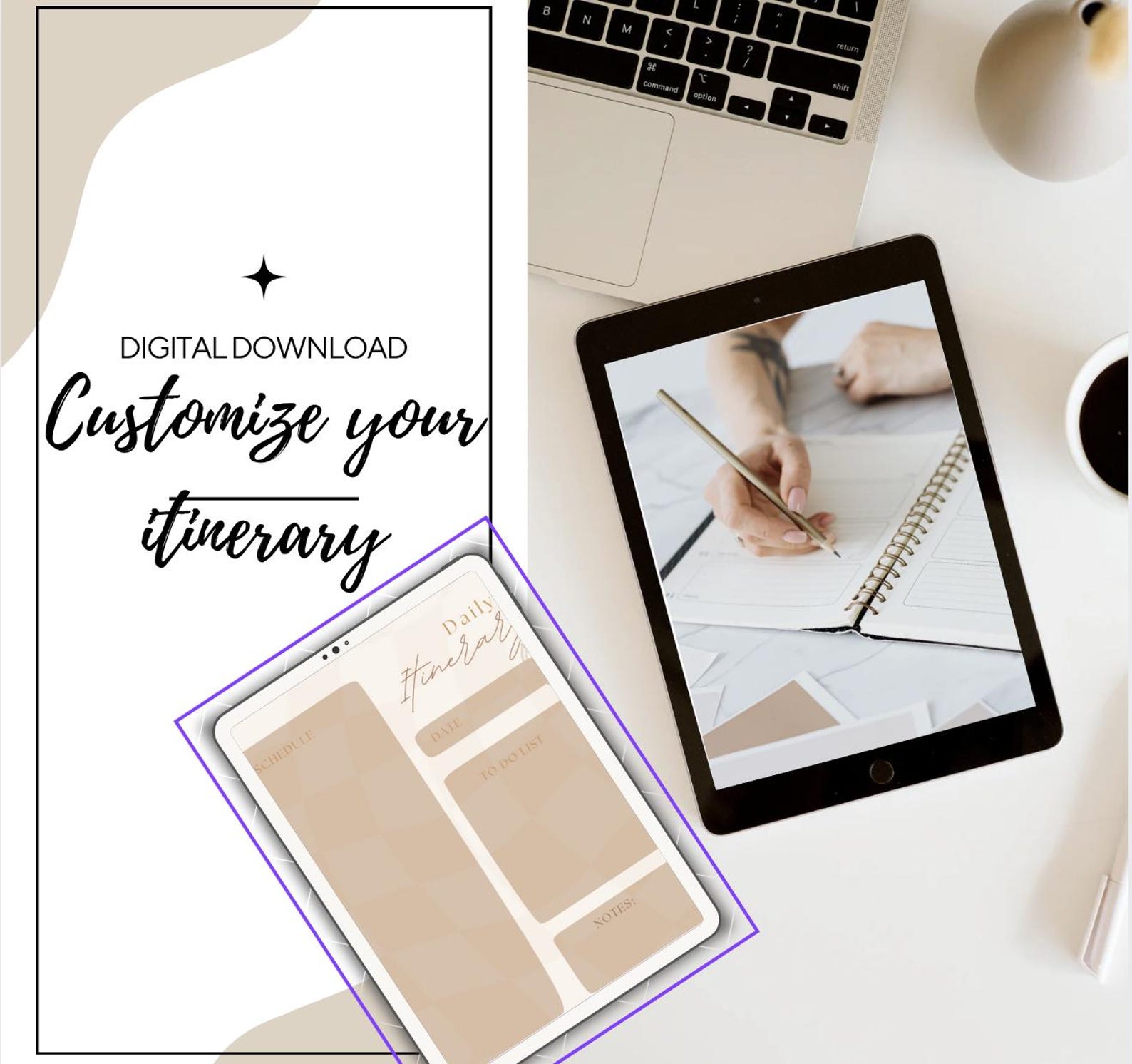 Printable Customizable Trip Itinerary Travel Planner Template for ...
