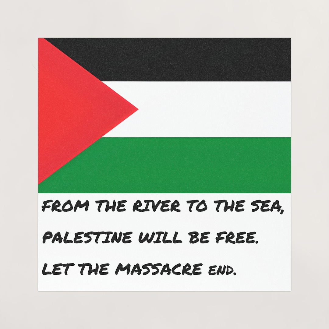 Palestine Flag Sticker Car Magnet Bold and Unapologetic Political ...