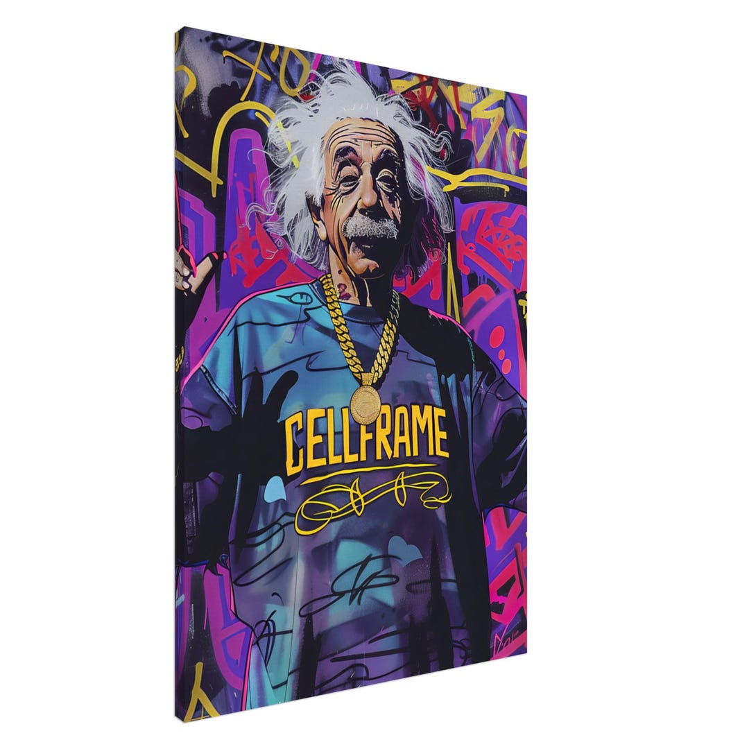Painting Albert Einstein Street Art - Etsy