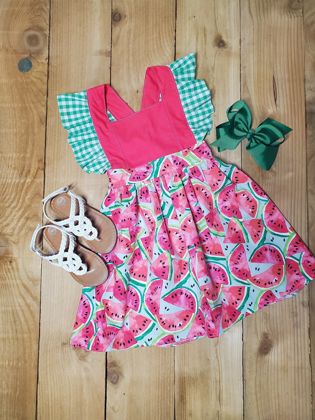 Baby Girl Watermelon Dress, Girls Watermelon Dress, Summer Dress ...