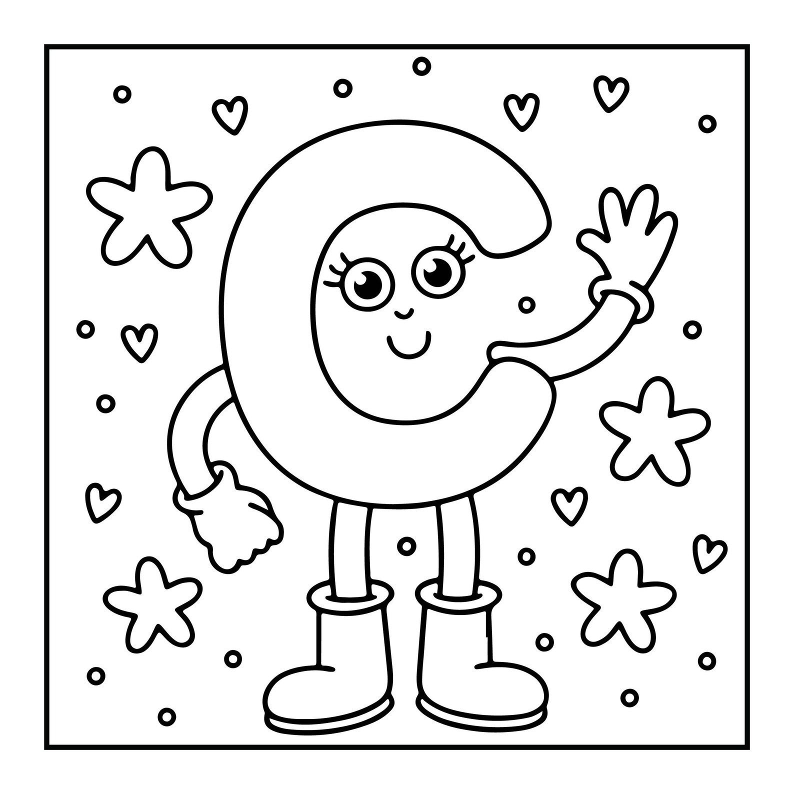 Alphabet Coloring - A Fun & Educational Coloring Book for Kids! - Etsy