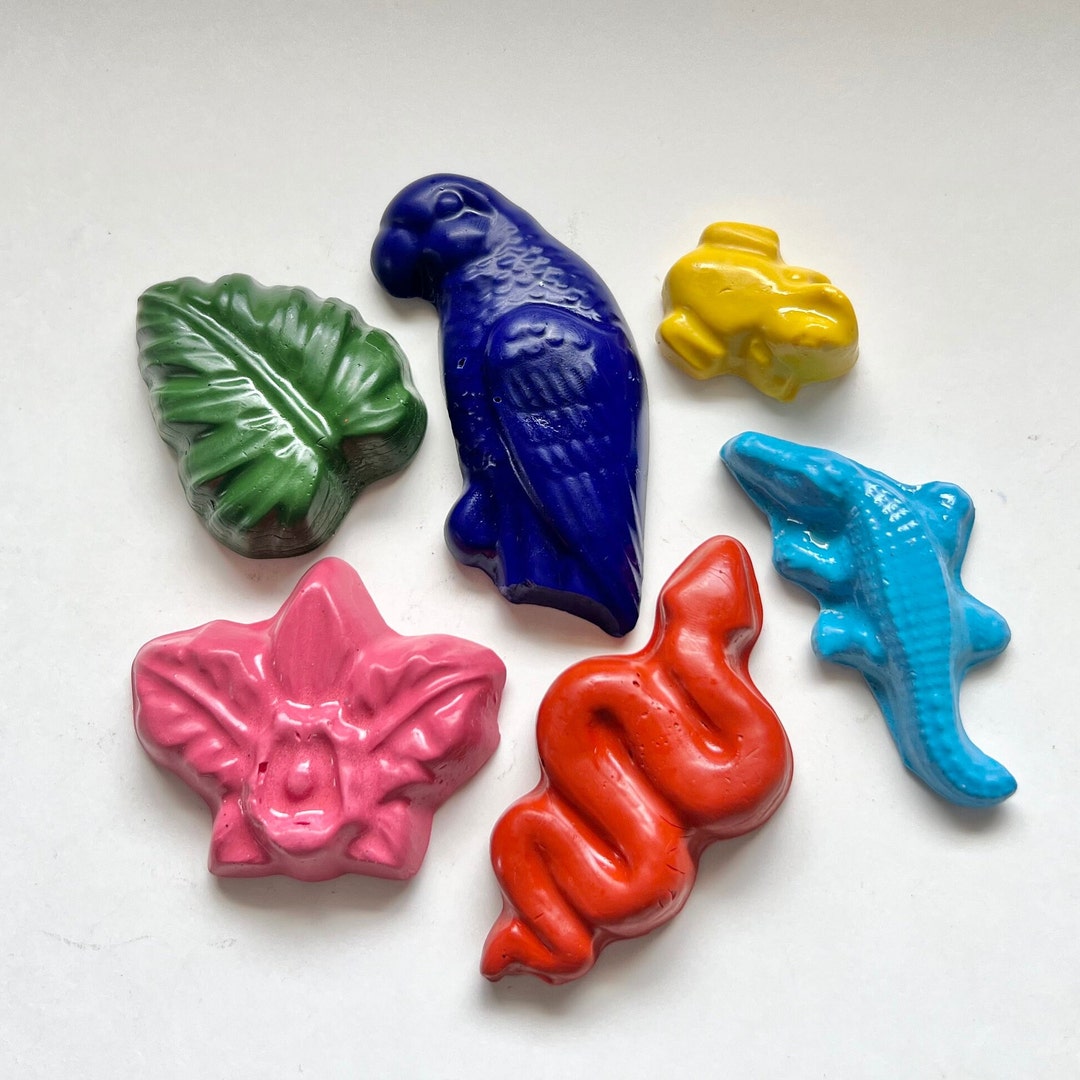Rainforest Animal Toy Crayons Jungle Animal Gift for Kids Fun ...