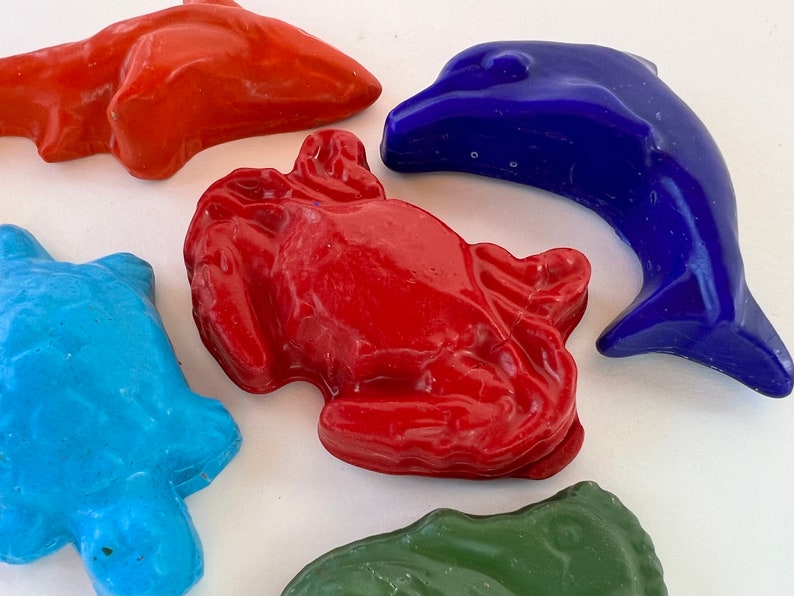 Sea Animal Natual Crayons | Non-toxic Ocean Kids Gift - Etsy
