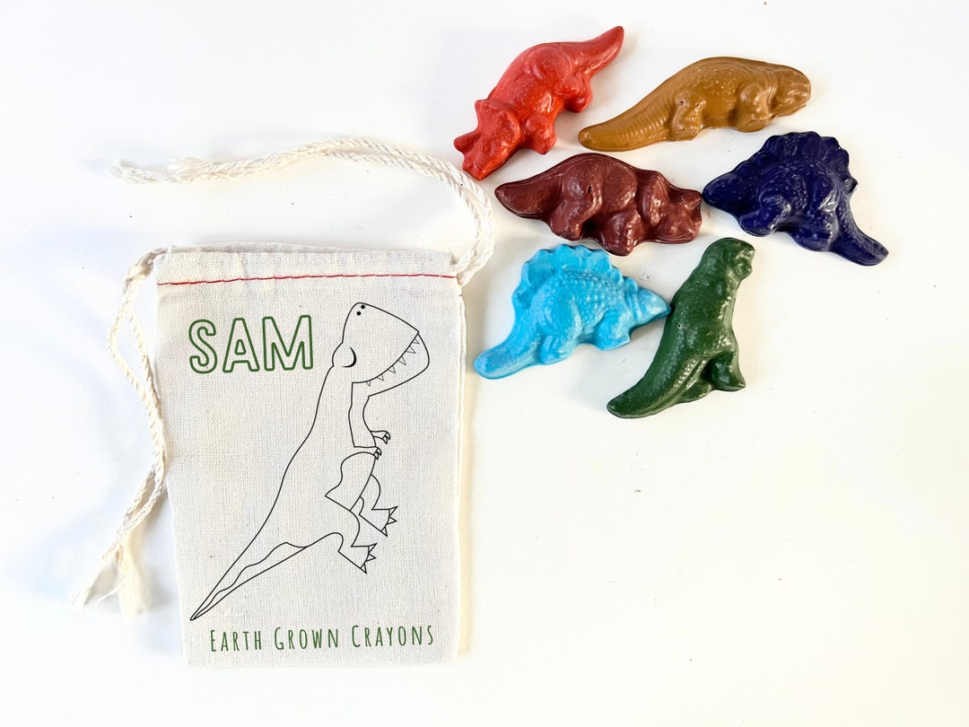 Dinosaur Vegan Crayons - Natural Kids Gift - Birthday Present ...