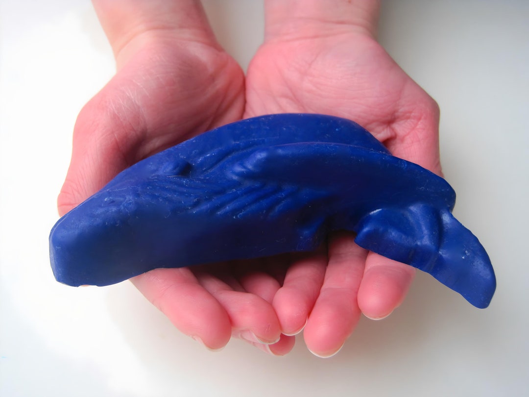 Big Blue Whale Toy - Biodegradable Crayon, Safe and Natural Non Toxic ...