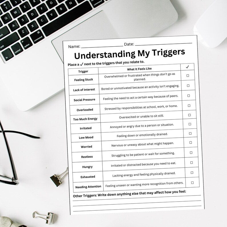 Impulse Control Worksheets for Kids, Emotional Regulation Therapy ...