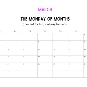 Sassy Werk Calendar 2025 – A3 Printable | for the Overworked, Underpaid ...