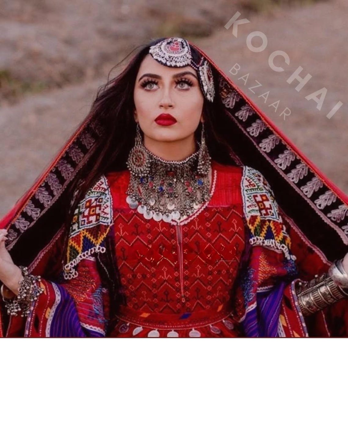 Vintage Afghan Kuchi Dress: Gulebakhmal Embroidered Tribal Coin Dress ...
