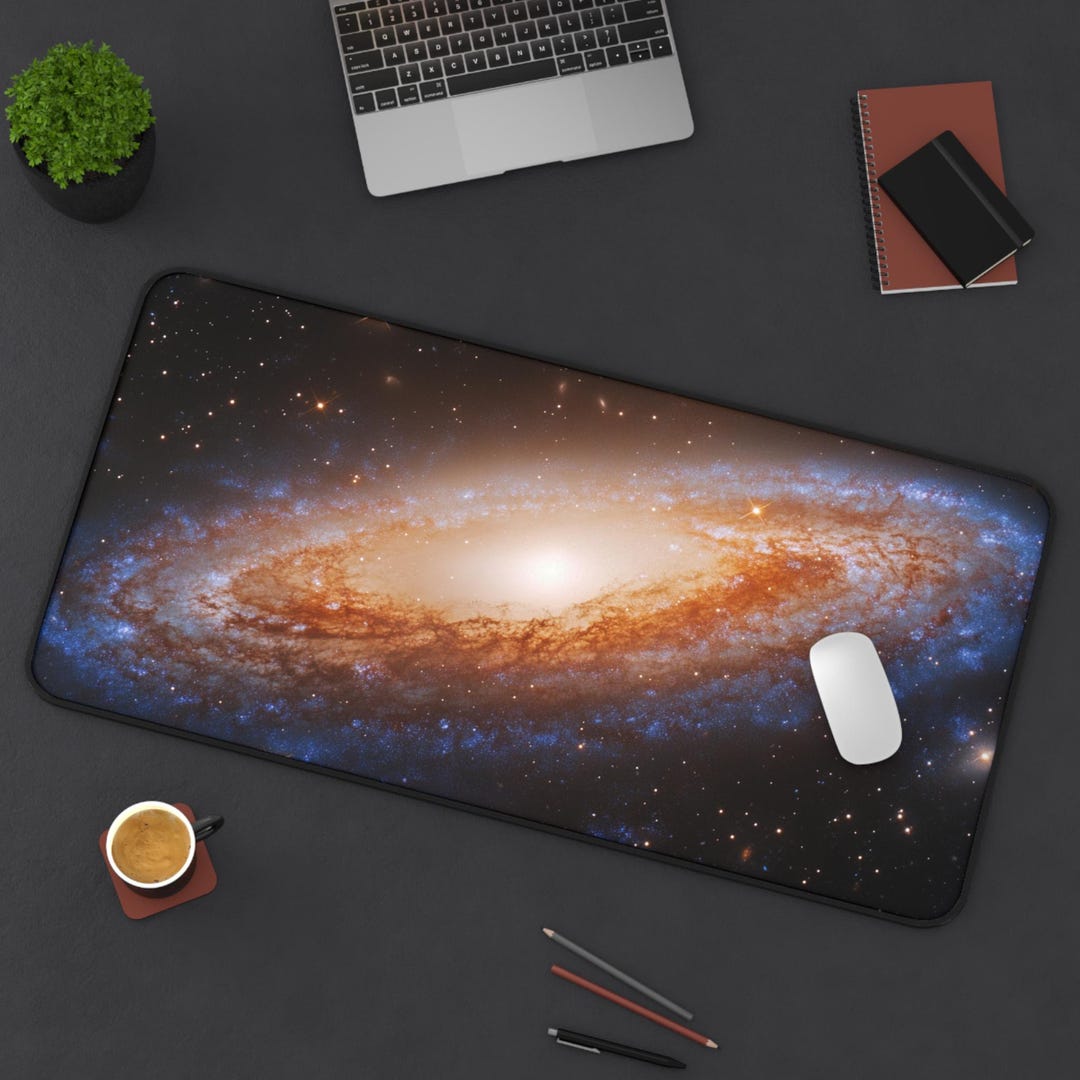 Galaxy Mouse Pad, Universe Desk Mat, Spiral Art, Cosmic Decor ...