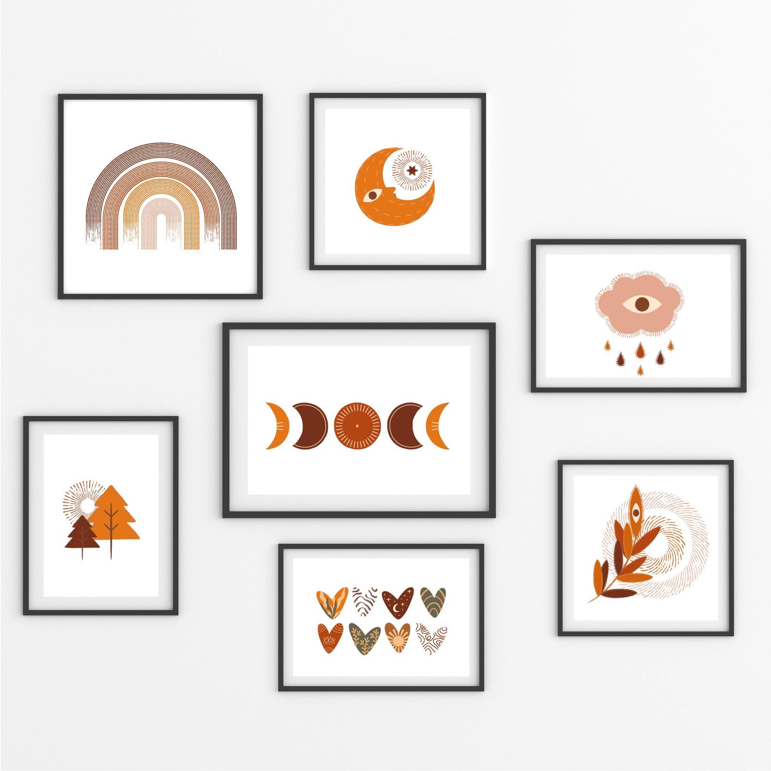 Boho SVG Bundle, Boho Clipart, Boho Elements, Bohemian Svg, Modern ...