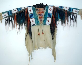 Old Style Native American, Fringe Jacket, Handcrafted Attire, Heritage ...