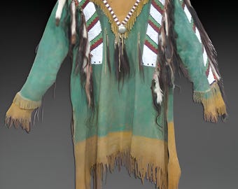 Old Style Native American, Fringe Jacket, Handcrafted Attire, Heritage ...