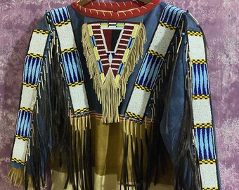 Old Style Native American, Fringe Jacket, Handcrafted Attire, Heritage ...