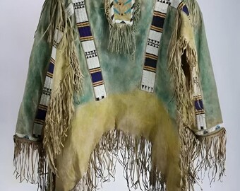 Old Style Native American, Fringe Jacket, Handcrafted Attire, Heritage ...