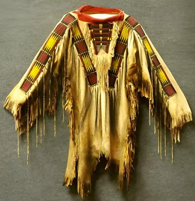 Old Style Native American, Fringe Jacket, Handcrafted Attire, Heritage ...