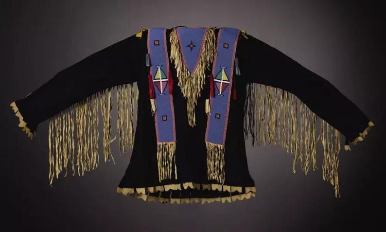 Old Style Native American, Fringe Jacket, Handcrafted Attire, Heritage ...