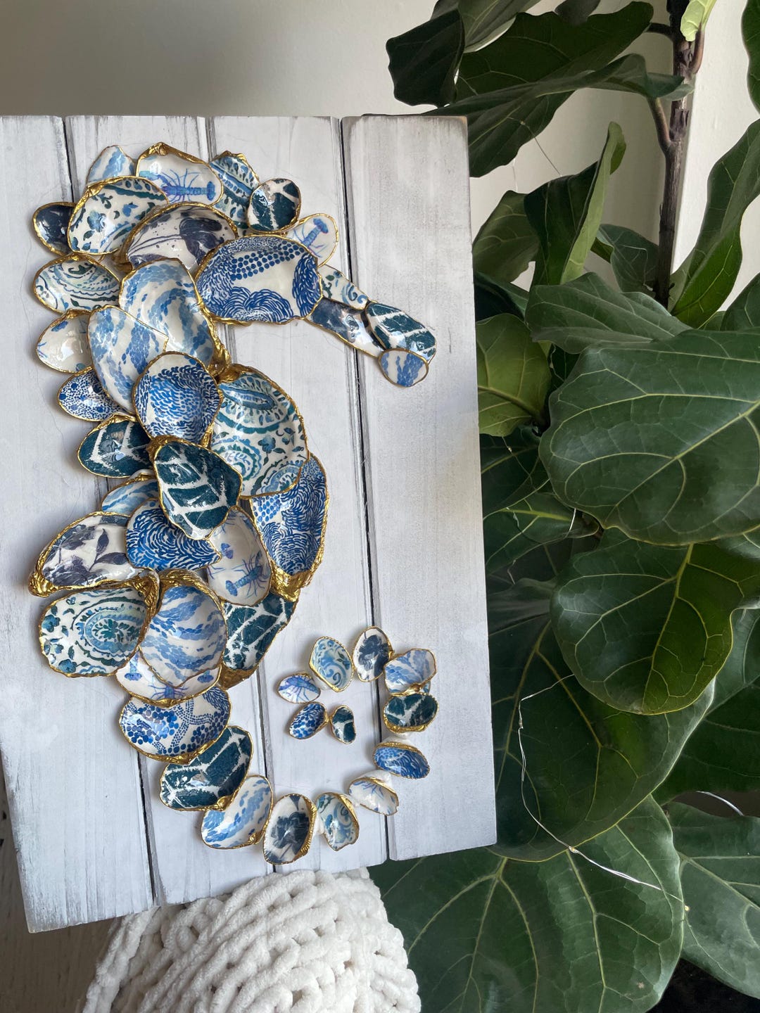 Custom Oyster Shell Wall Art - Etsy