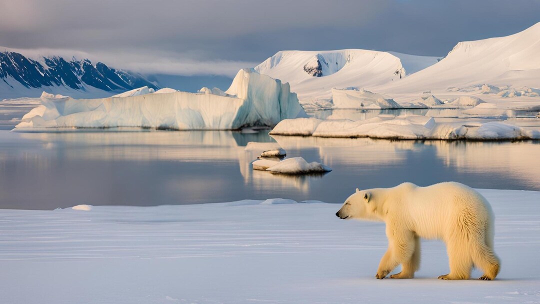 Svalbard, Aesthetic Desktop Wallpaper, Minimalist Digital Wallpaper ...