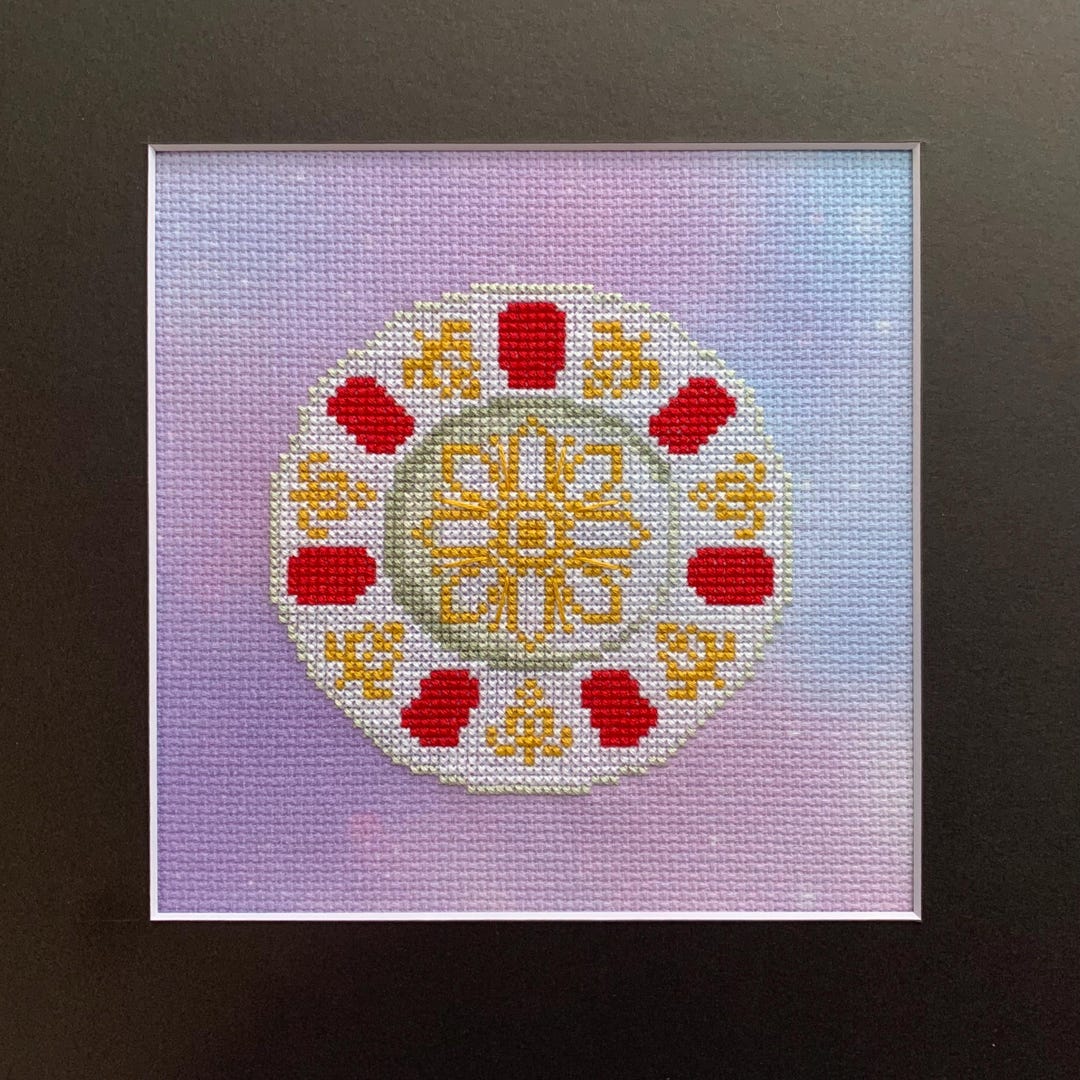 Turkish Tea Saucer (Çay Tabak) - Cross Stitch Pattern - PDF Download - Etsy