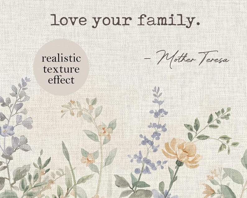 Mother Teresa Family Love Quote If You Want to Change the World, Love ...