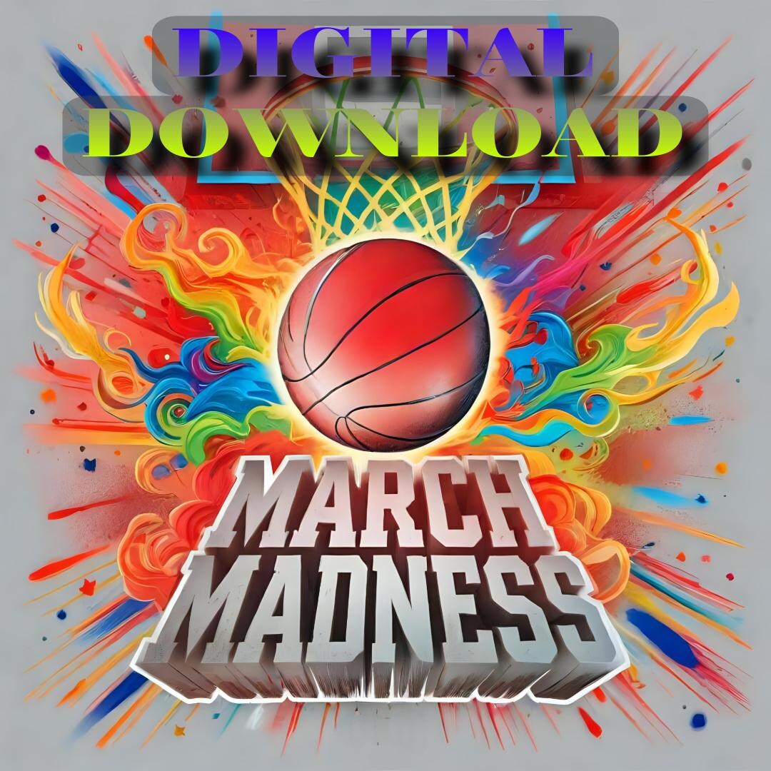 March Madness Basketball Logo Sports Tournament Design Bold & Colorful ...