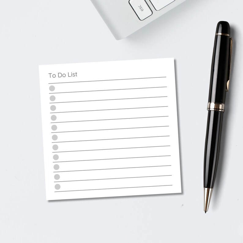 Printable to Do List Cards 3x3 | Minimalist Planner Memo | Sticky Notes ...