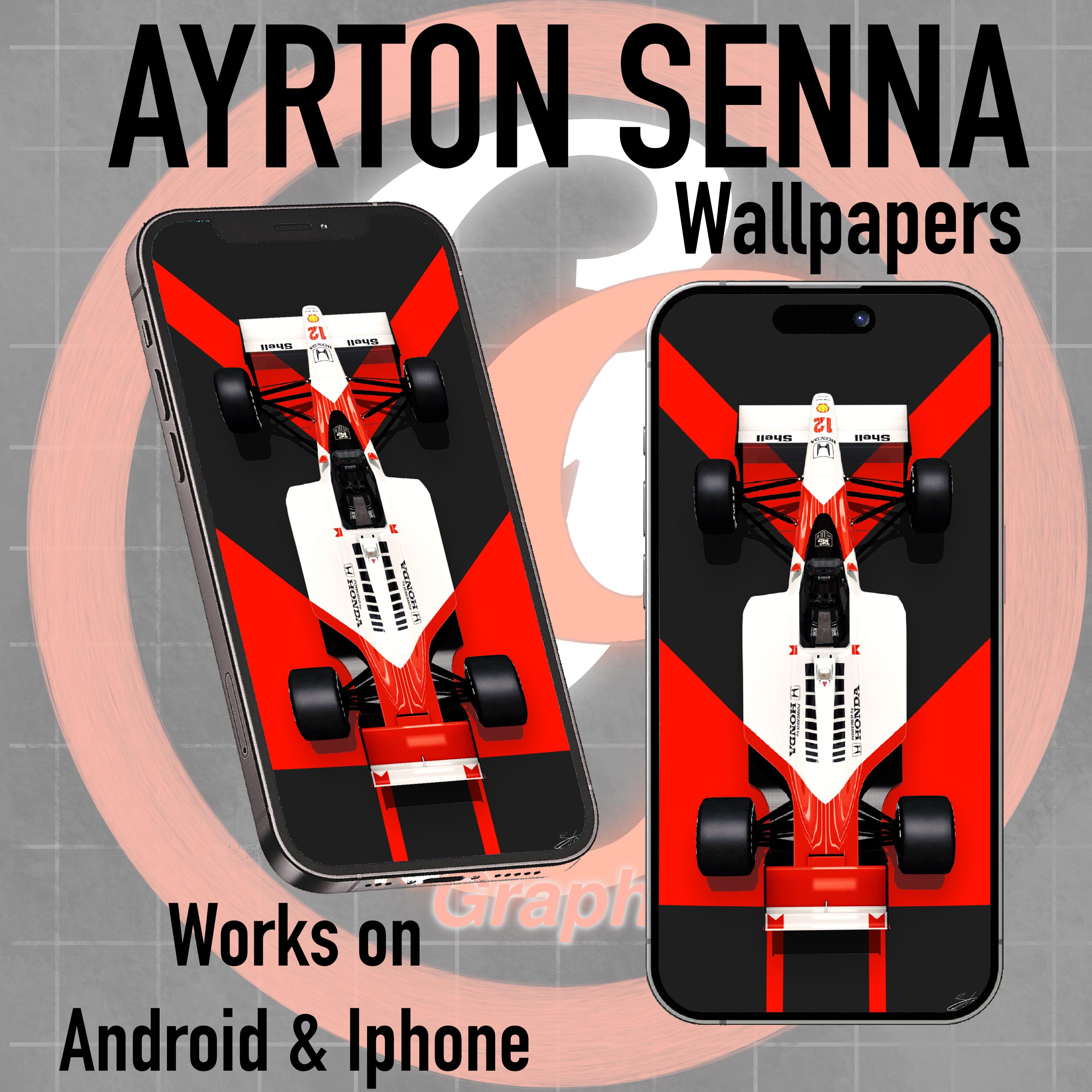 Ayrton Senna Mclaren MP4/4 Digital Download for Poster Printing, Phone ...