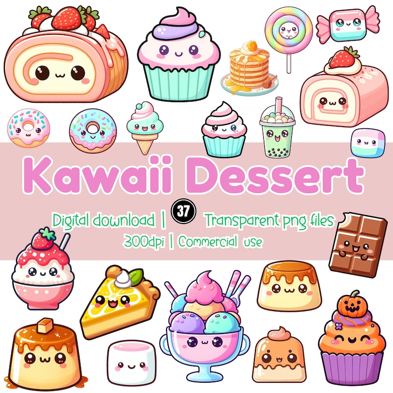 Donuts & Sweets Clipart - Etsy