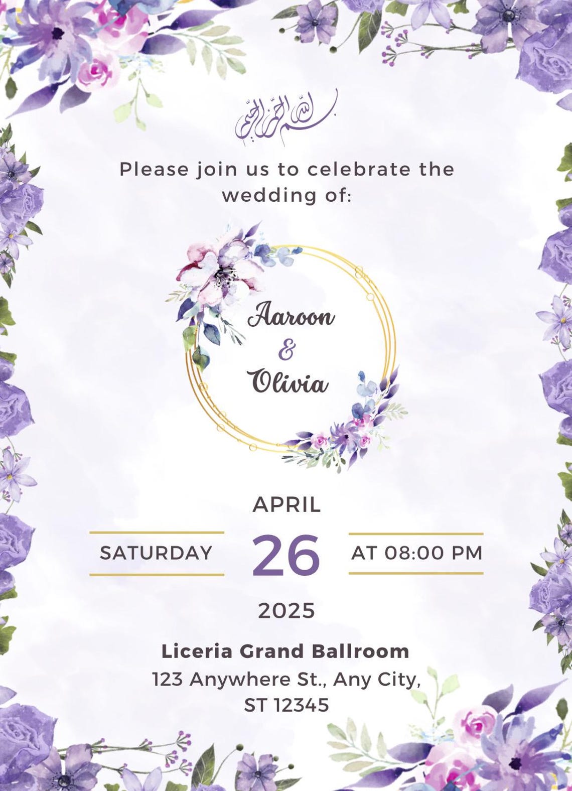 50 Wedding Invitation Templates Editable - Etsy