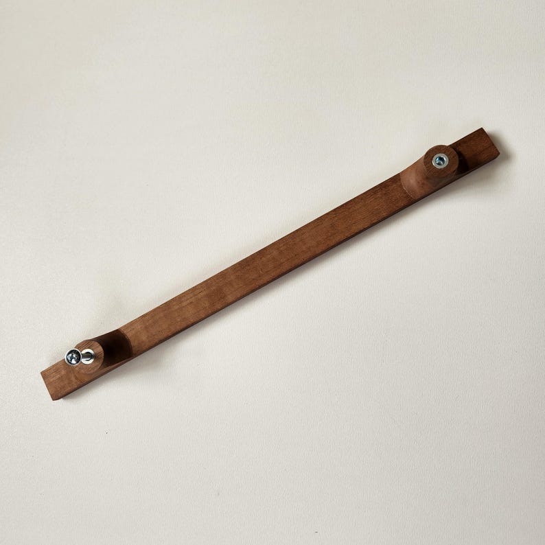 Solid Wood Cabinet Pulls - Handcrafted Oak Walnut Ash Handles - Oiled ...