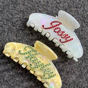 Custom Name Hair Clips,personalized Hair Claw,hair Clips, Diamont Hair ...