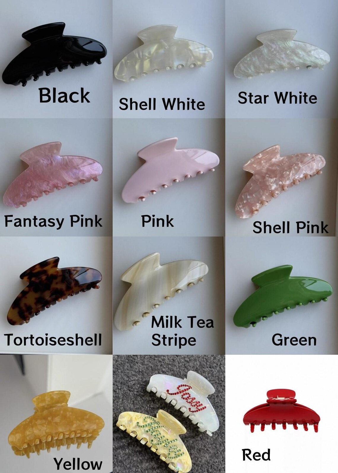 Custom Name Hair Clips,personalized Hair Claw,hair Clips, Diamont Hair ...