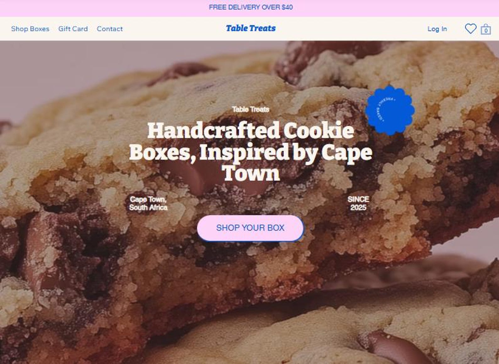 Cookie Shop Wix Website Template | Modern Bakery Template | Editable ...