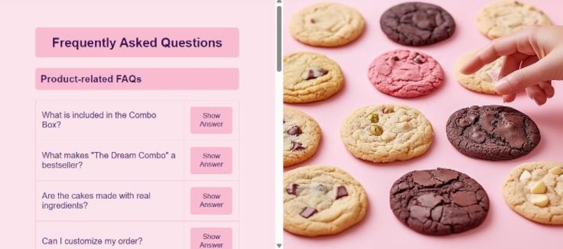 Cookie Shop Wix Website Template | Modern Bakery Template | Editable ...