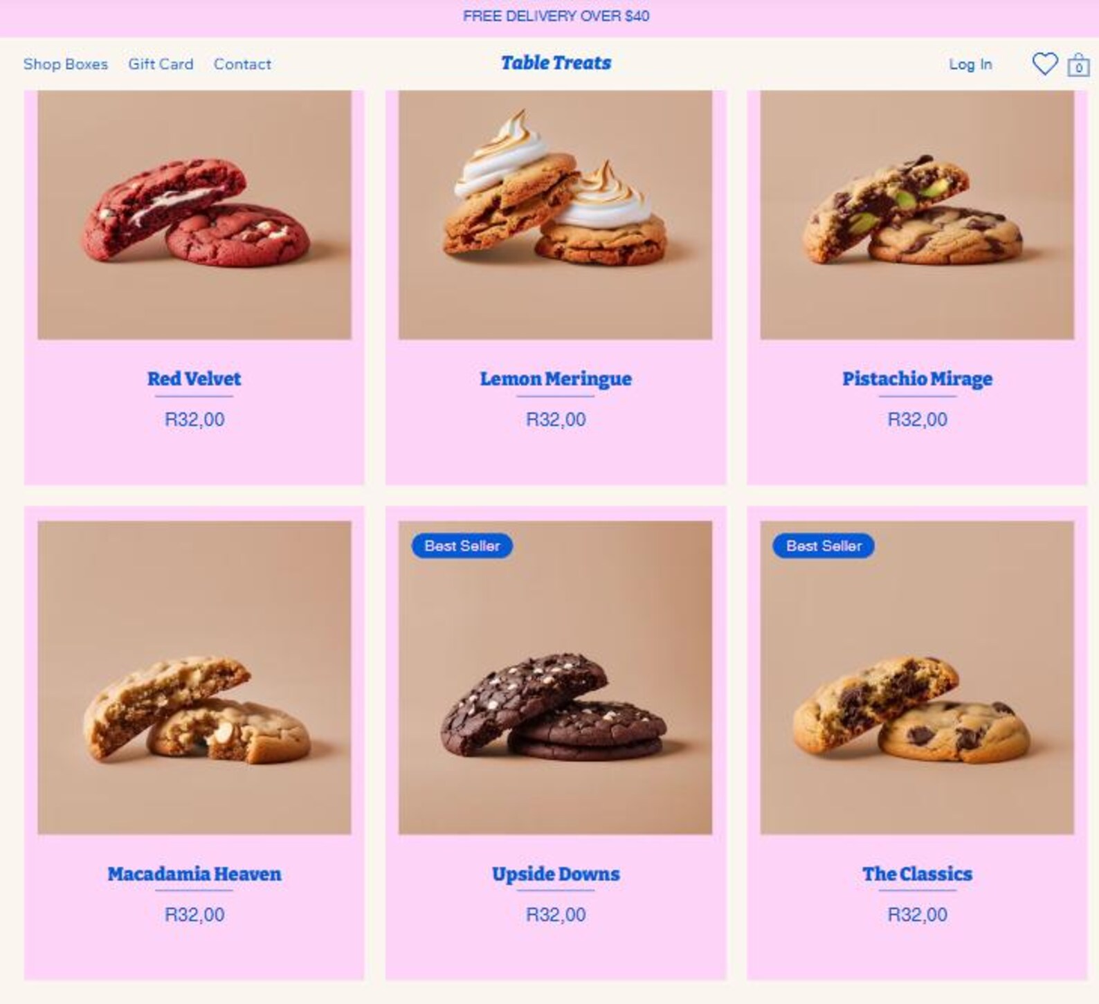 Cookie Shop Wix Website Template | Modern Bakery Template | Editable ...