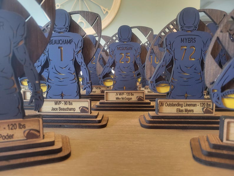 Custom Youth Football Team & Player Trophy Award - Etsy