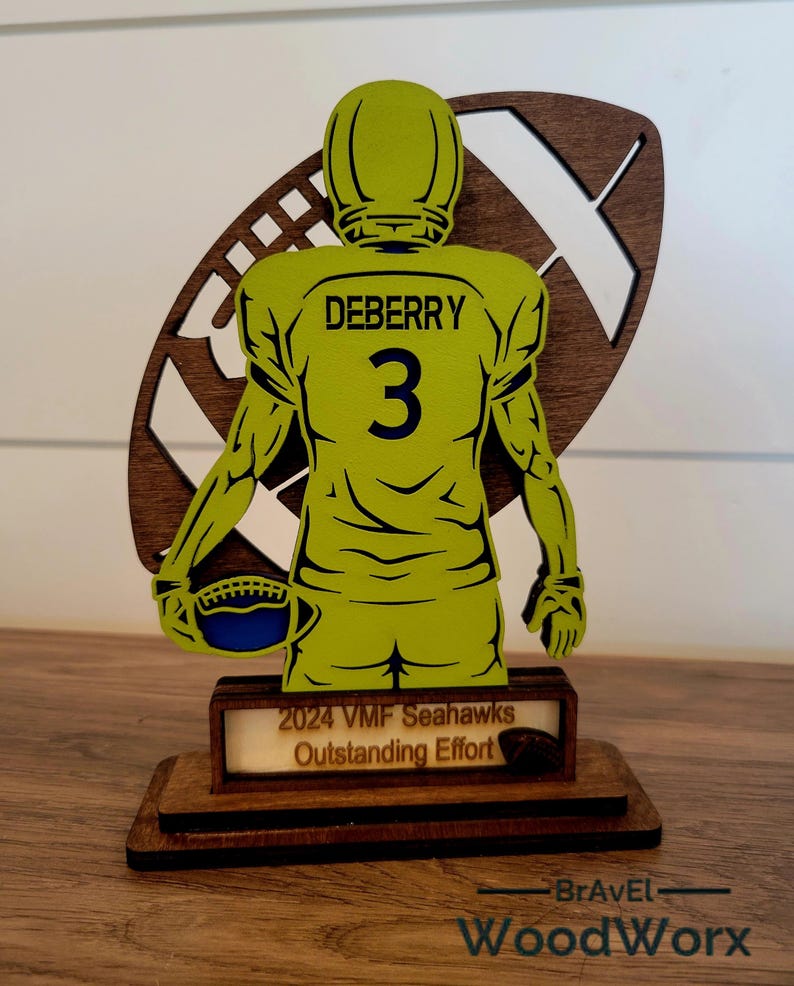 Custom Youth Football Team & Player Trophy Award - Etsy