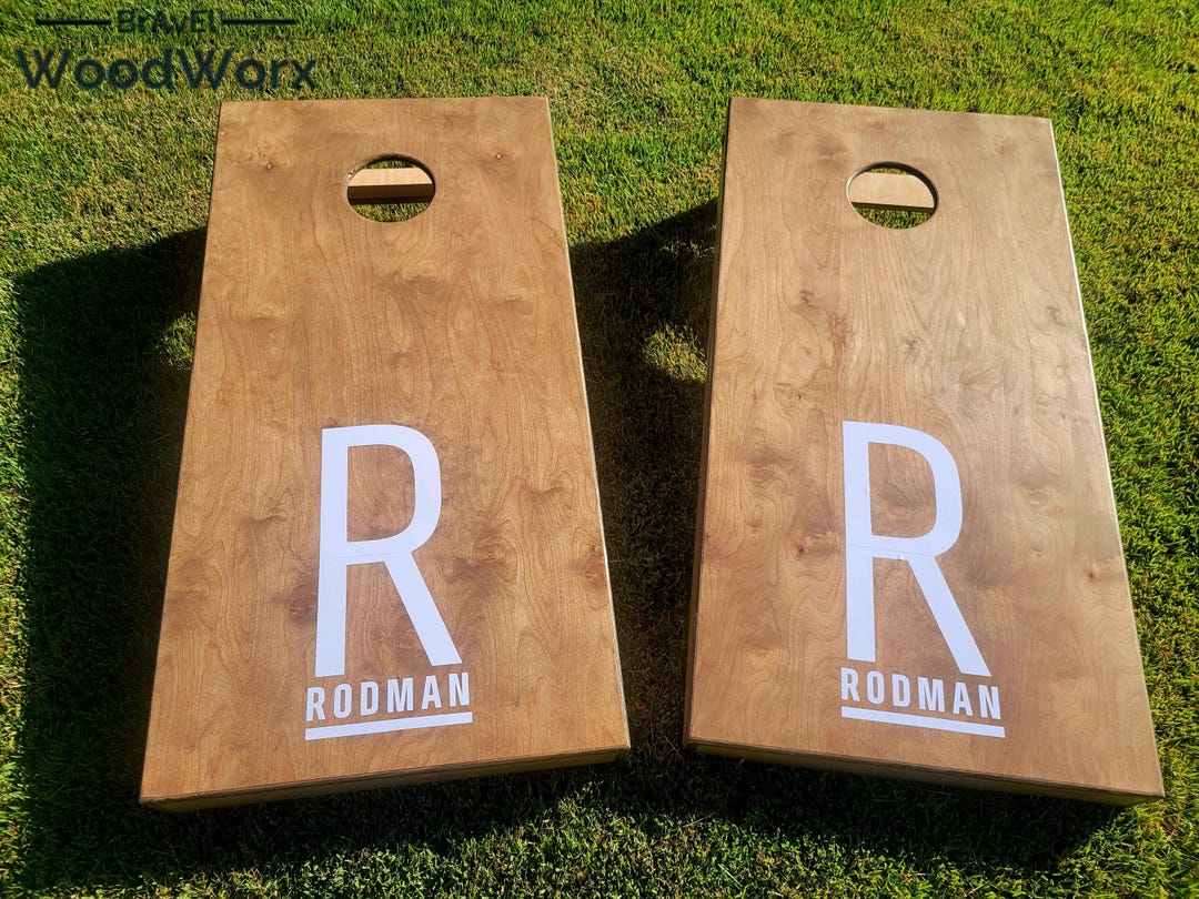 Forever Toss: Personalized Wood Monogram Cornhole Set – Wedding Gift ...