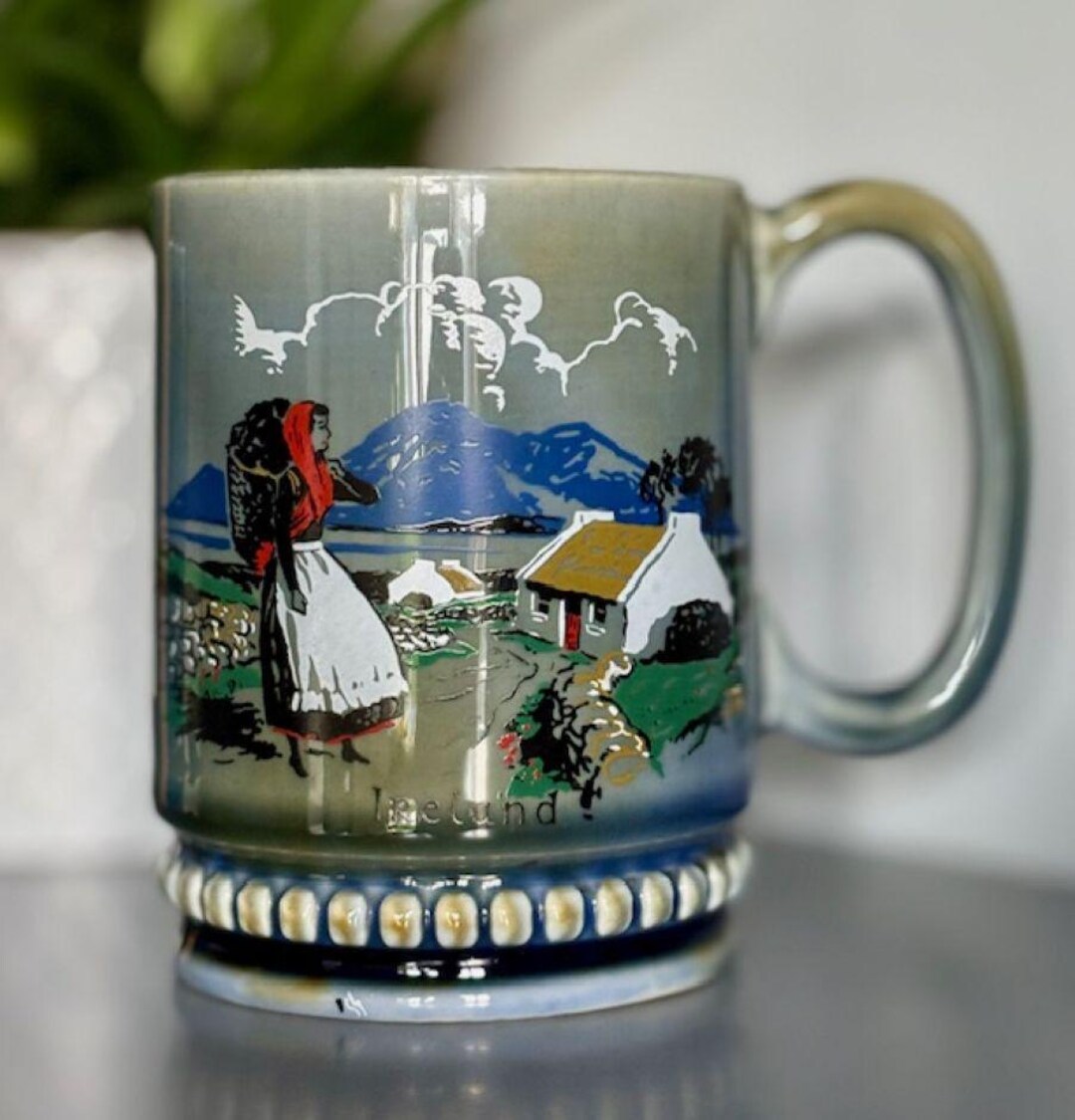 Vintage Wade Ulster ‘ireland’ Mug – 1950s Irish Folk Art Porcelain ...